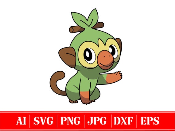 Grookey Vector Svg Ai Eps Jpg Png Svg Dxf Files for - Etsy