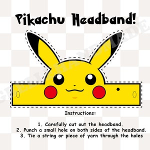Pikachu Headband Vector Svg · Ai, Eps, Jpg, Png, Svg, Dxf, Files for ...