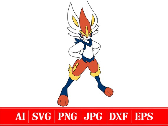 Cinderace Vector Svg Ai Eps Jpg Png Svg Dxf Files for - Etsy