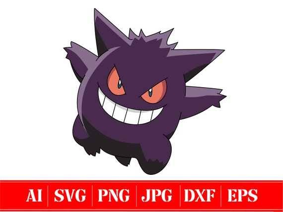 Gengar Vector Svg Ai Eps Jpg Png Svg Dxf Files for - Etsy Australia