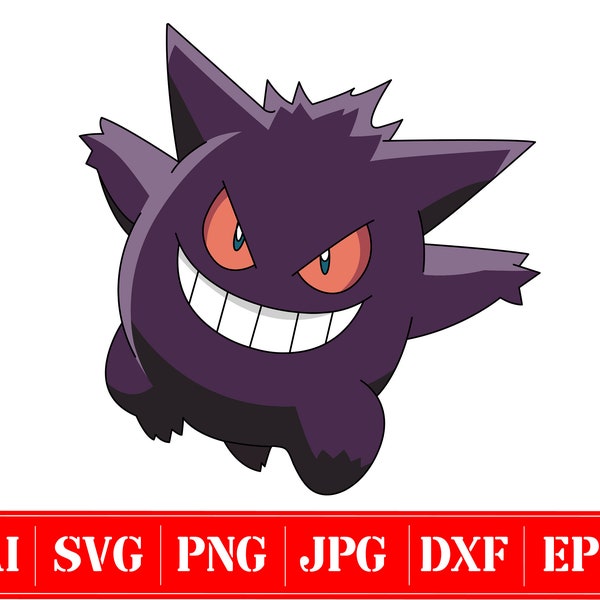 Gengar Cricut Svg - Etsy Australia