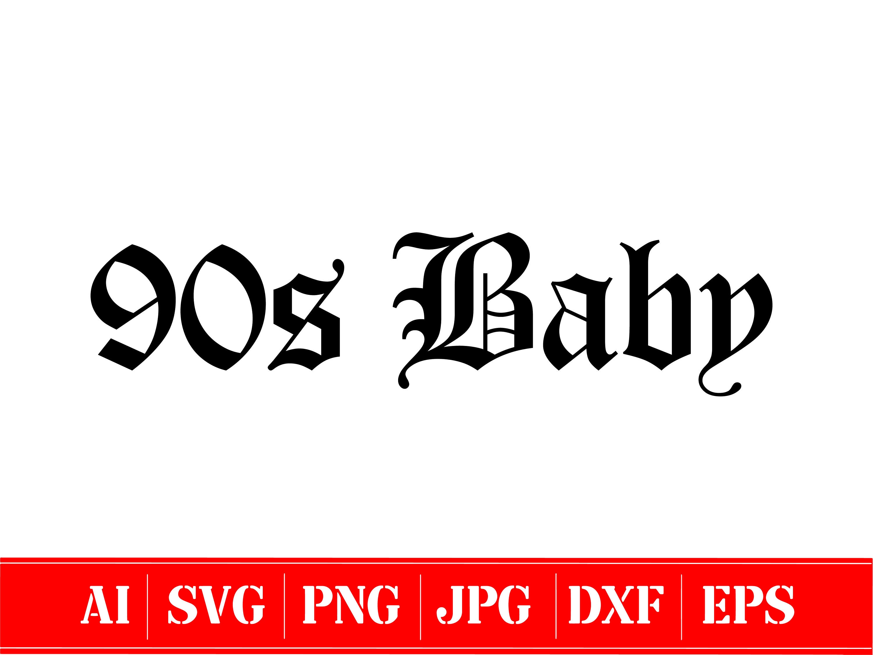 90s Baby Y2k Svg Aesthetic 90s Baby Svg Ai Eps Jpg Png - Etsy