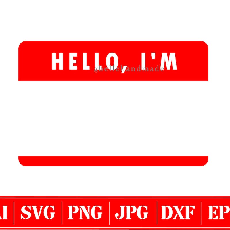 Hello I Am Name Tags - Etsy
