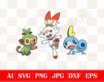 Sobble Vector Svg Ai, Eps, Jpg, Png, Svg, Dxf, Files for Cricut Machine ...