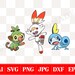 Scorbunny , Grookey and Sobble Svg Bundle Svg Ai, Eps, Jpg, Png, Svg ...