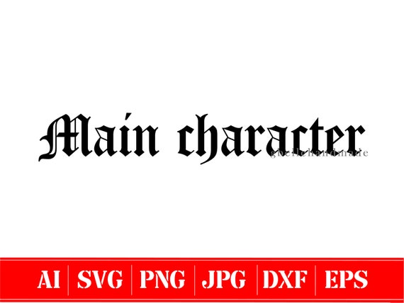 Main Character Svg Retro Svg Wavy Text Svg Ai Eps Jpg | Etsy