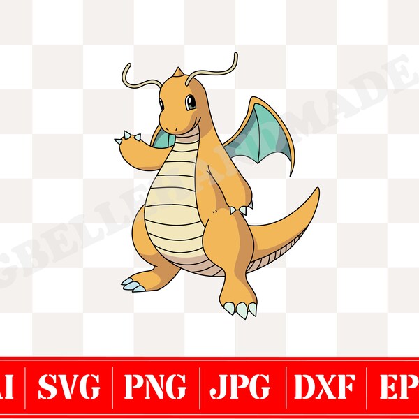 Dragonite Svg - Etsy