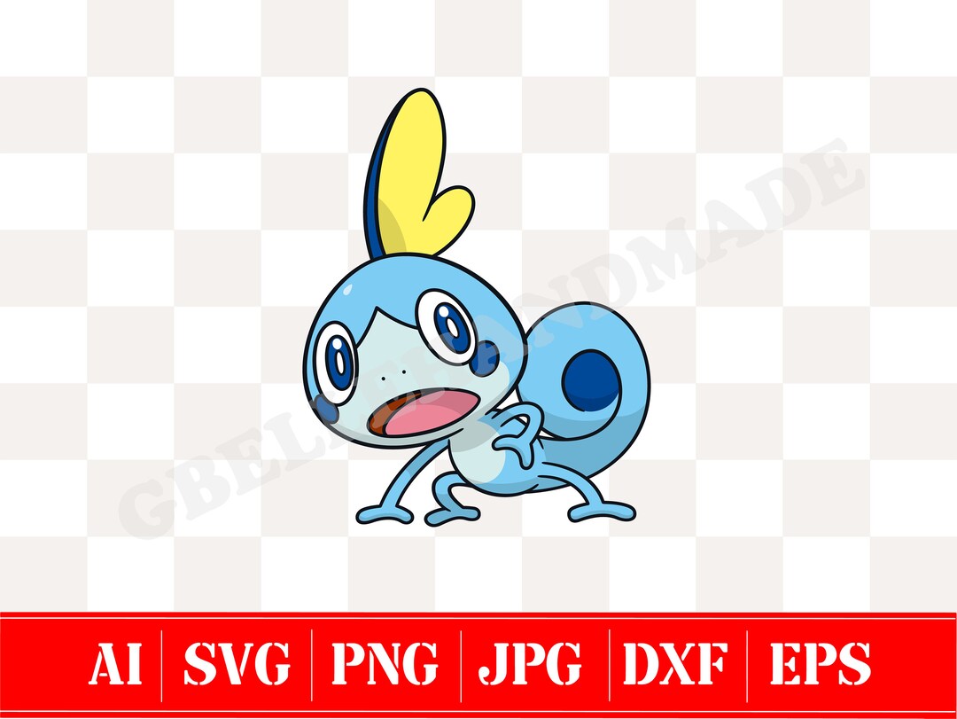 Sobble Vector Svg Ai, Eps, Jpg, Png, Svg, Dxf, Files for Cricut Machine ...