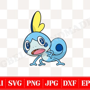 Sobble Vector Svg Ai, Eps, Jpg, Png, Svg, Dxf, Files for Cricut Machine ...