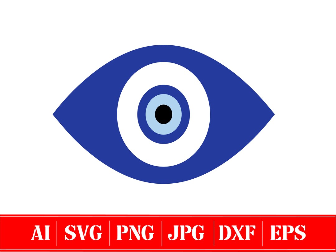 Blue Evil Eye Svg Hamsa Svg Evil Eye Svg Ai, Eps, Jpg, Png, Svg, Dxf ...