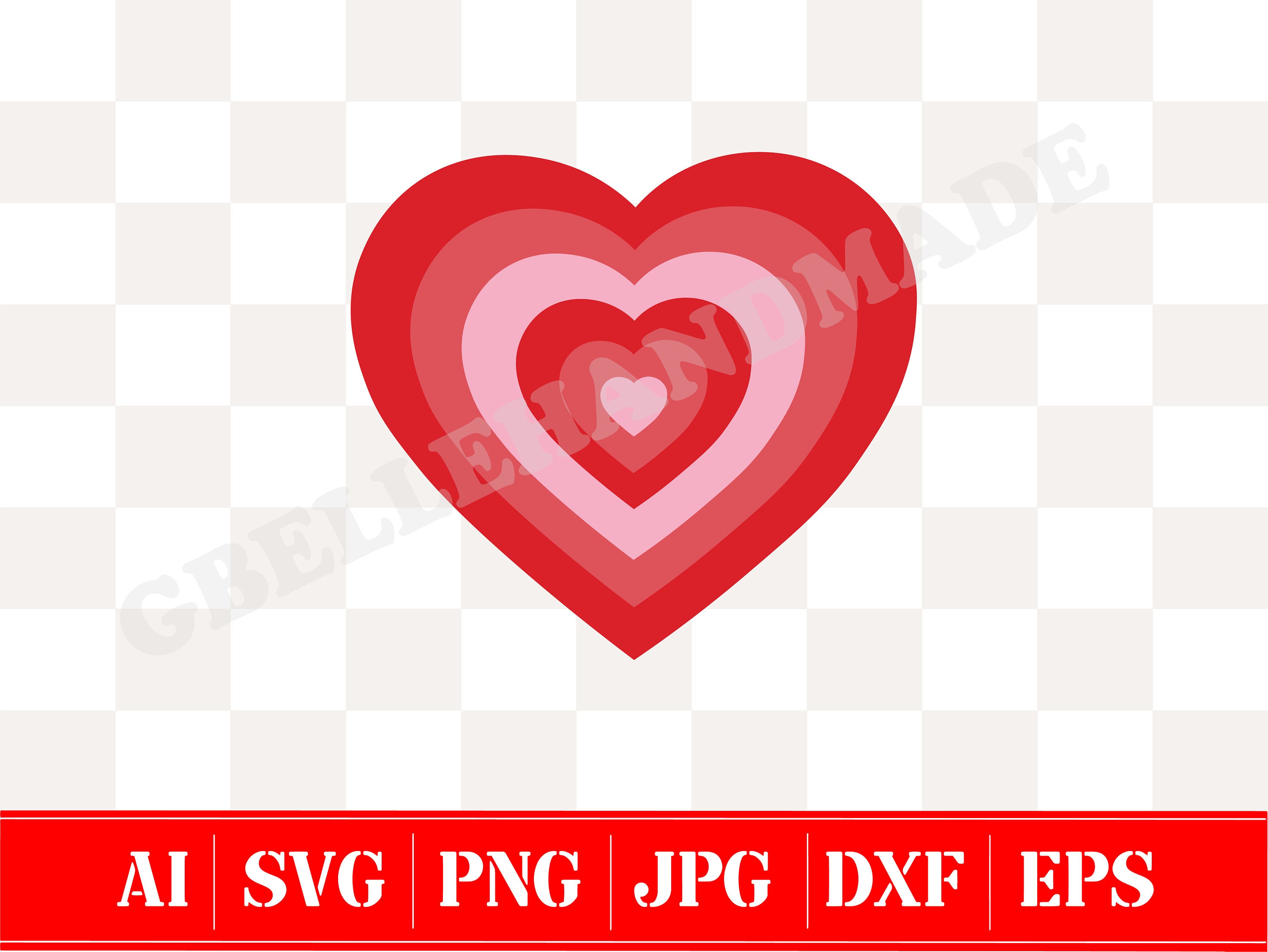 Y2K Powerpuff Red Heart Svg Aesthetic Svg Sublimation - Etsy México
