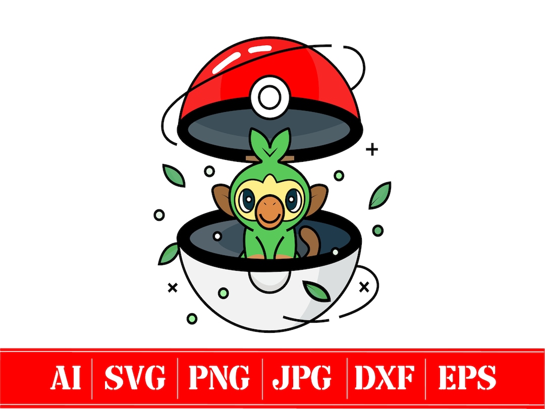 Grookey Vector Svg Ai, Eps, Jpg, Png, Svg, Dxf, Files for Cricut ...