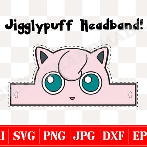 Jigglypuff Headband Vector Svg Ai, Eps, Jpg, Png, Svg, Dxf, Files for ...