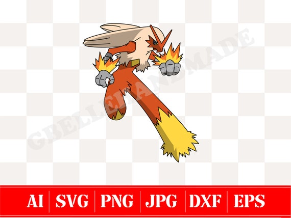 Blaziken Vector Svg Ai Eps Jpg Png Svg Dxf Files for - Etsy