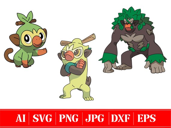 Grookey Evolution Vector Svg Thwackey Svg Rillaboom Svg - Etsy Ireland