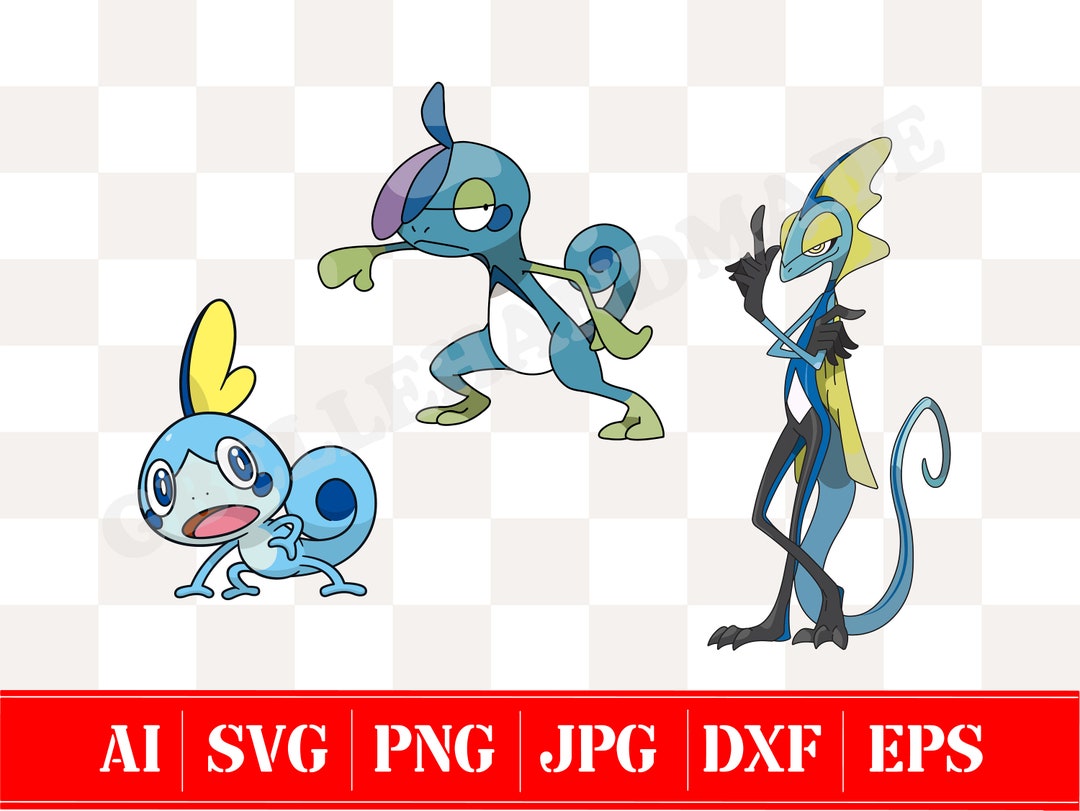 Sobble Evolution 3 Vector Files Svg Drizzile Svg Inteleon - Etsy