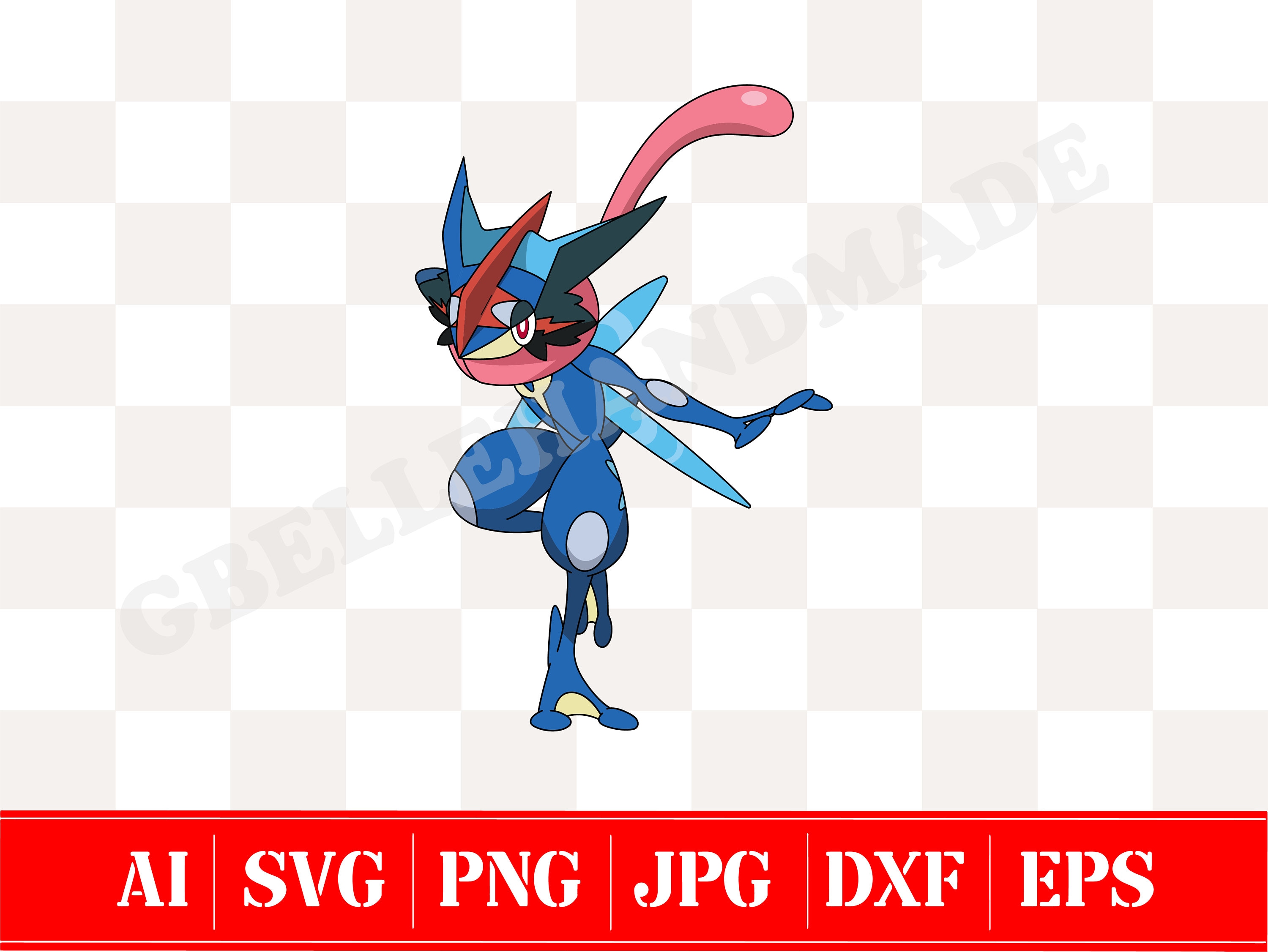 Greninja Vector Svg Ai Eps Jpg Png Svg Dxf Files Fo - Etsy España