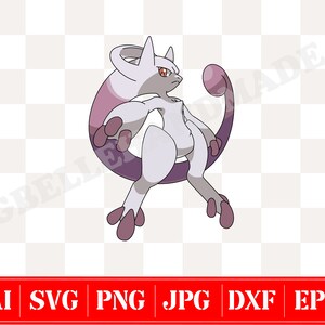 Mewtwo Vector Svg Ai, Eps, Jpg, Png, Svg, Dxf, Files For Cricut Machine ...