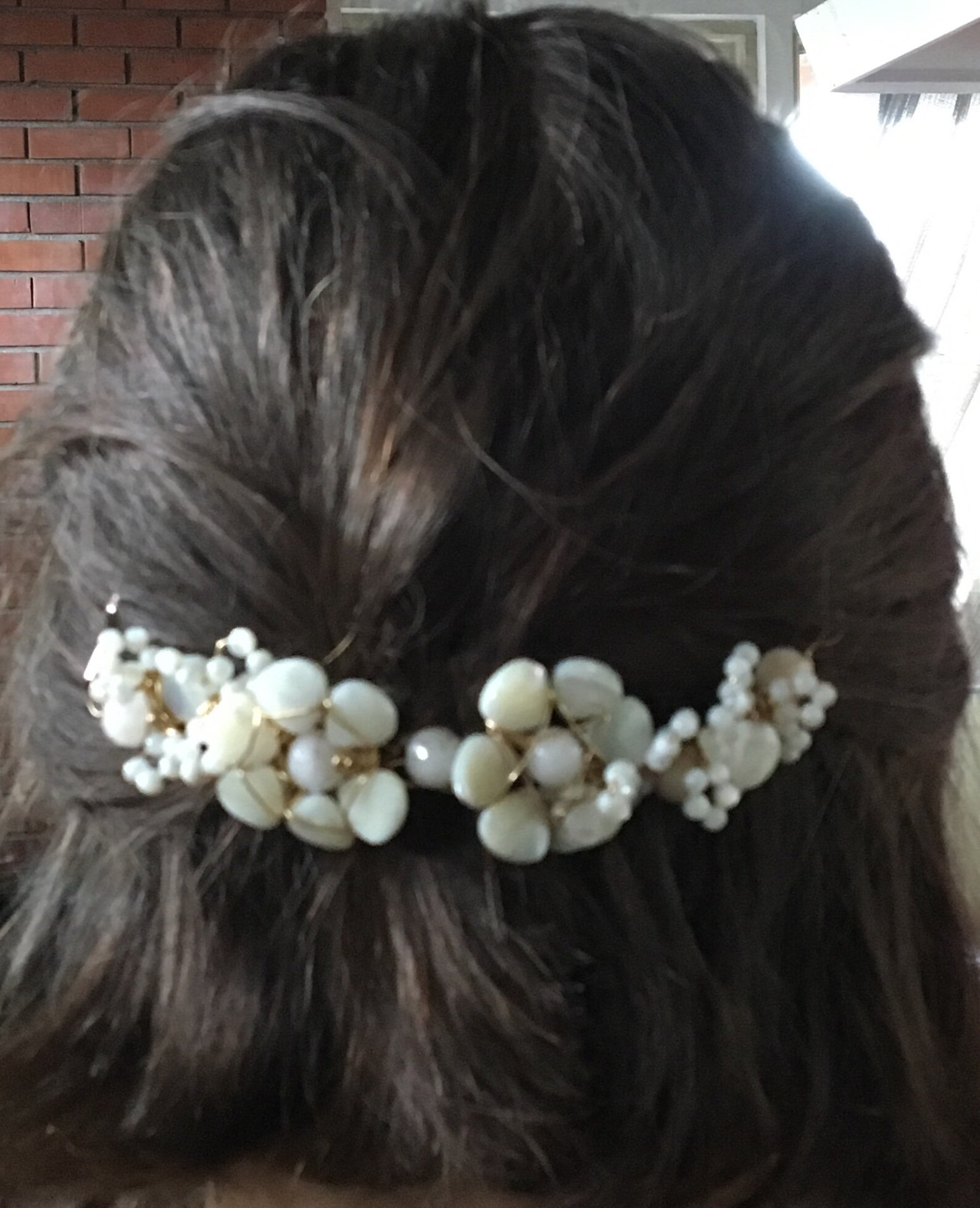 Cream Floral Bridal Wedding Fashion Statement Unique Headpiece Handmade ...