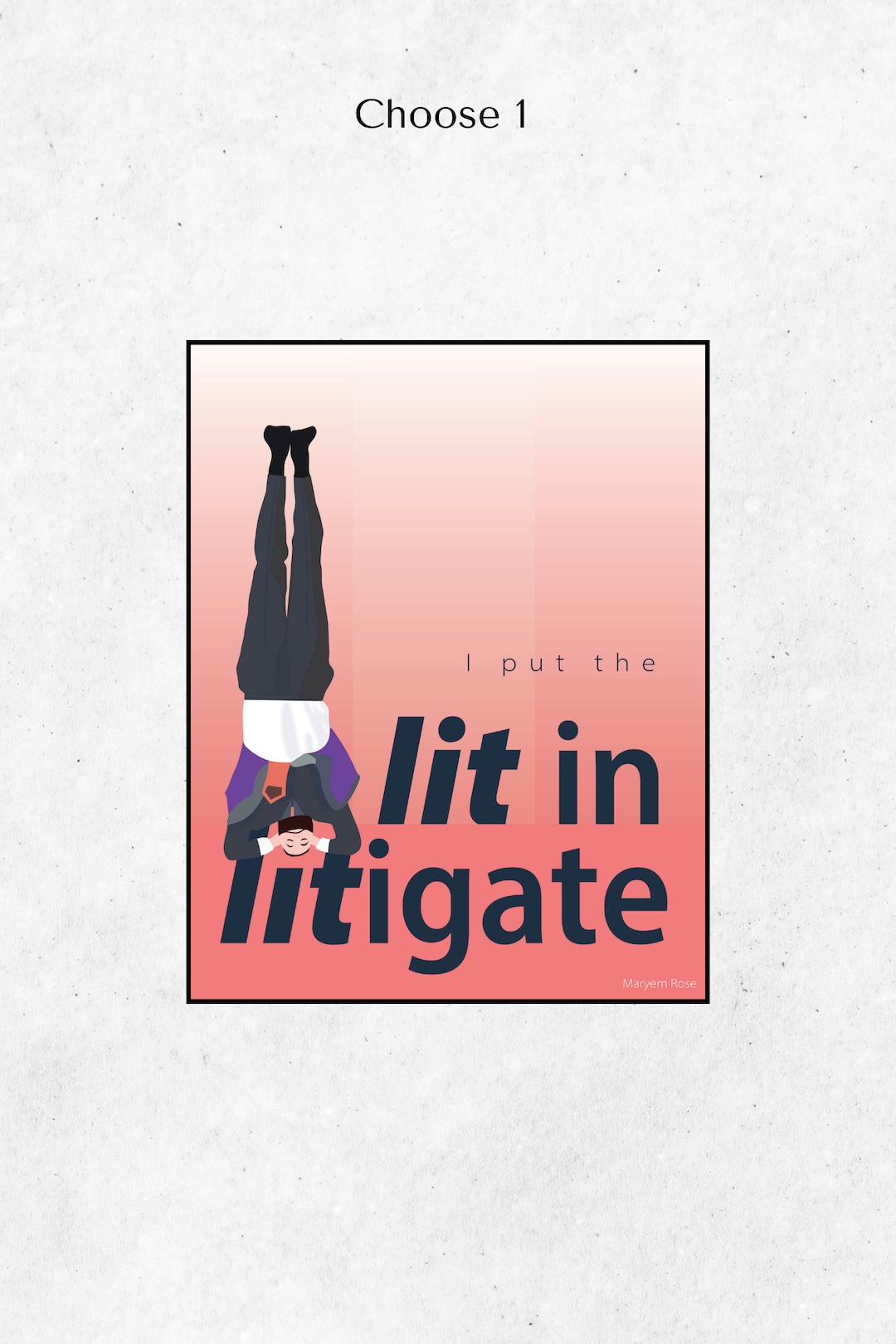 Lit in Litigate | Law Poster | Lawyer Gift | Law Office Decor | Gift ...