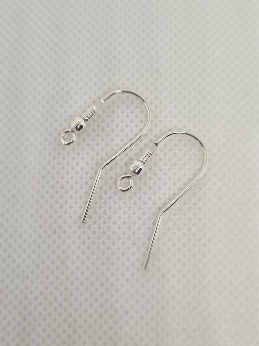 Silver Open Clasp Base With Ball and Spring, Silver 925 Earrings, Great ...