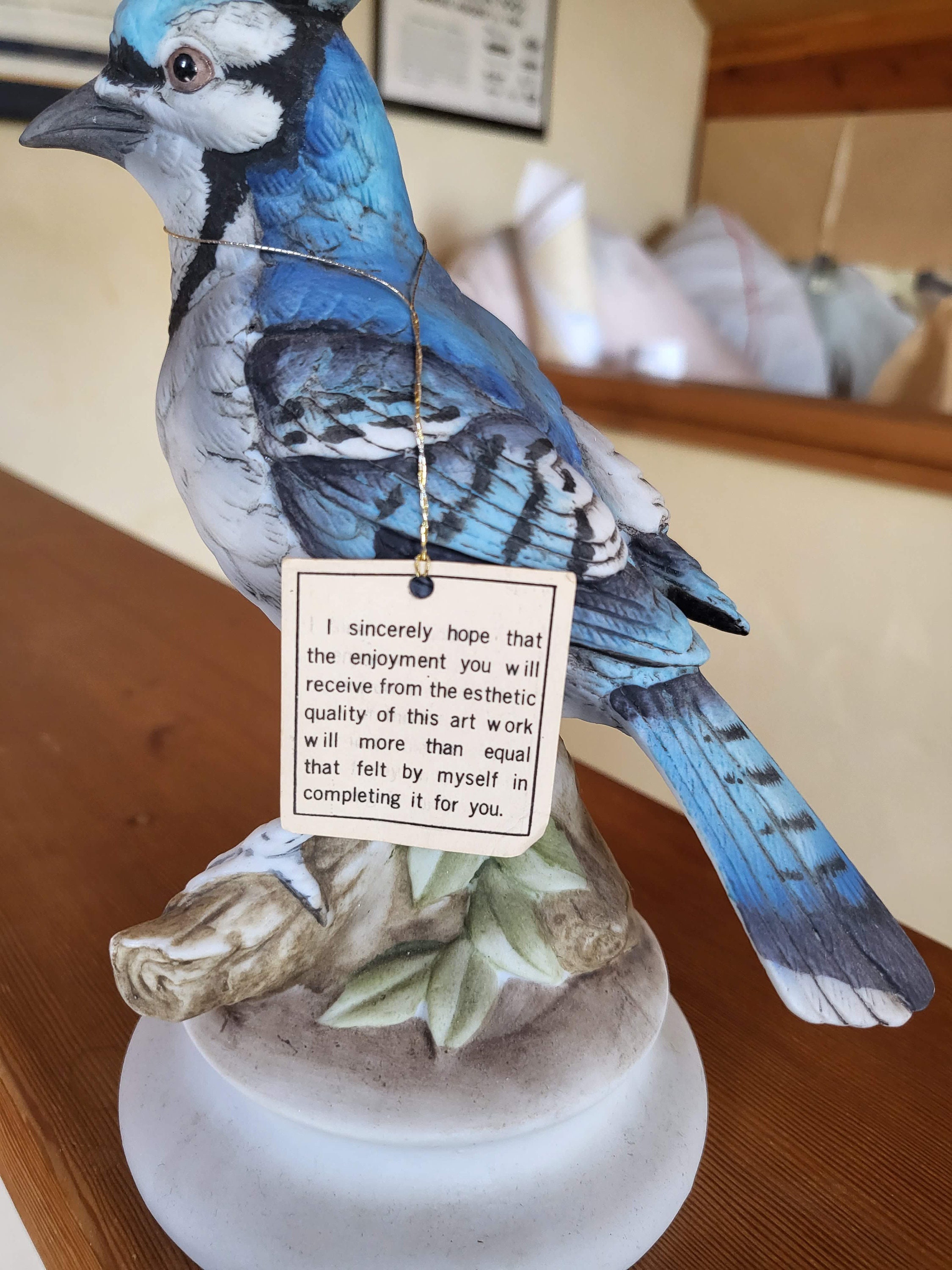 Lefton Blue Jay Porcelain - Etsy