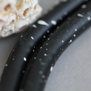 Black & White Paint Splatter Straw / Straw Set With Pouch and Cleaner ...