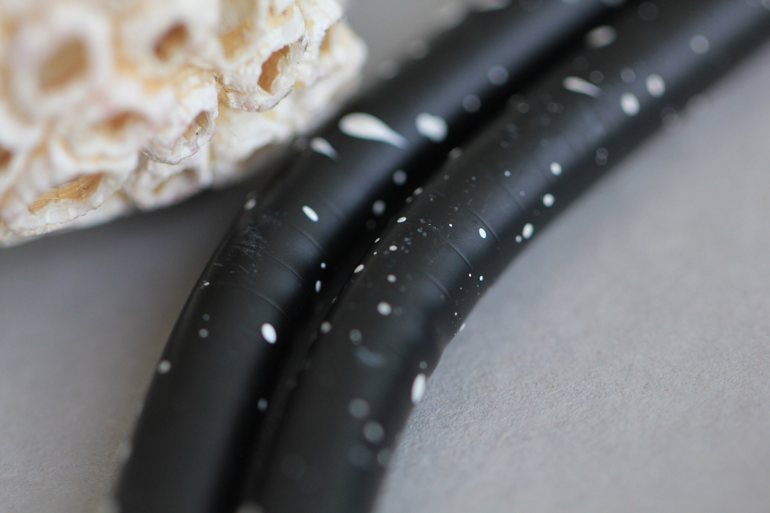 Black & White Paint Splatter Straw / Straw Set with Pouch and | Etsy