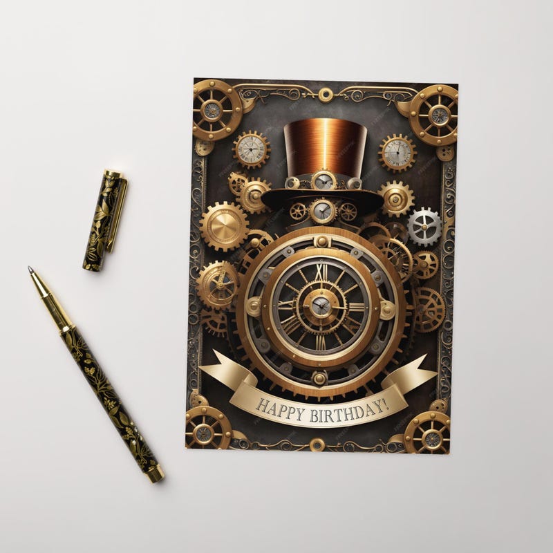 Steampunk Cards - Etsy