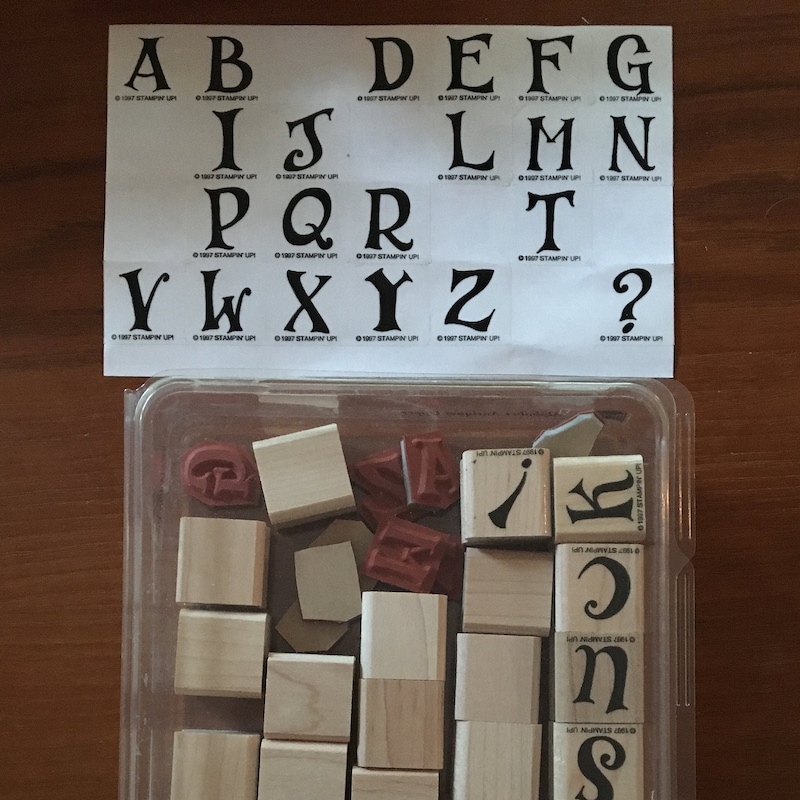 Alphabet Rubber Stamps - Etsy