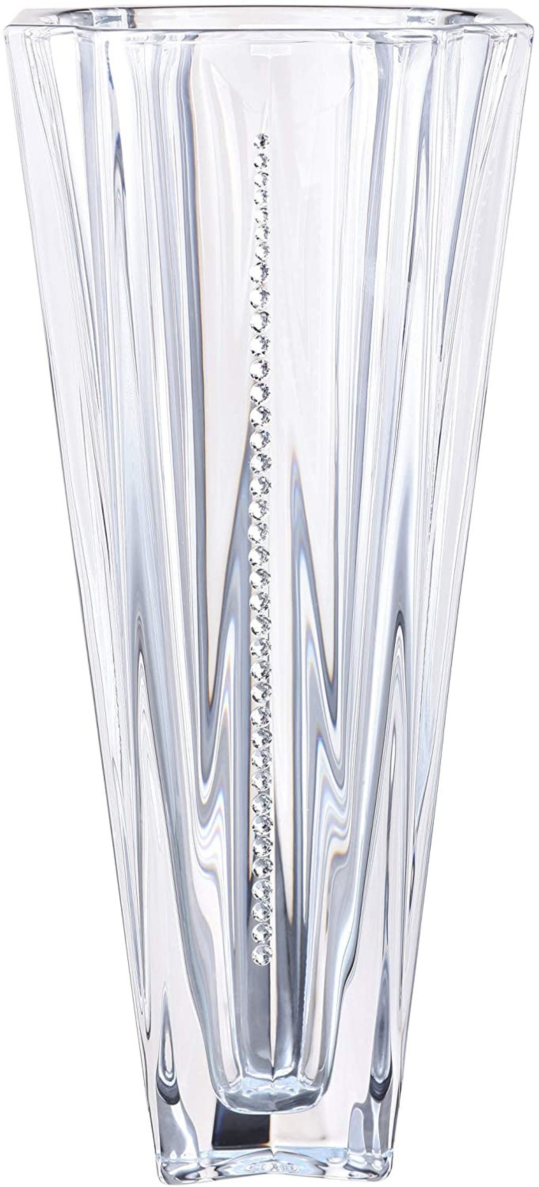 Crystalite Bohemia 12 Height Lead Free Crystal Vase With Swarovski ...