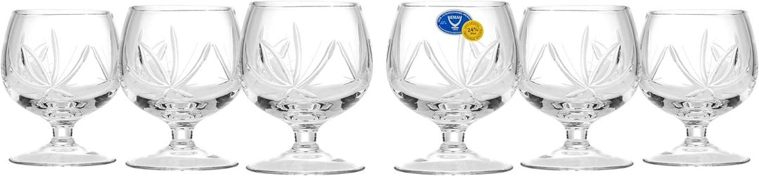 Neman GB5290/9 10 Oz Brandy Snifter Glass, Elegant Brandy Tasting ...