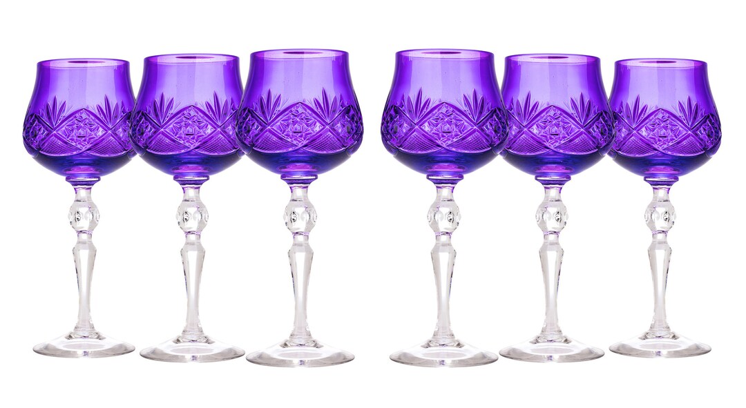 Neman 250ml/8.5oz Handmade 24%lead Crystal Crystal Wine - Etsy UK