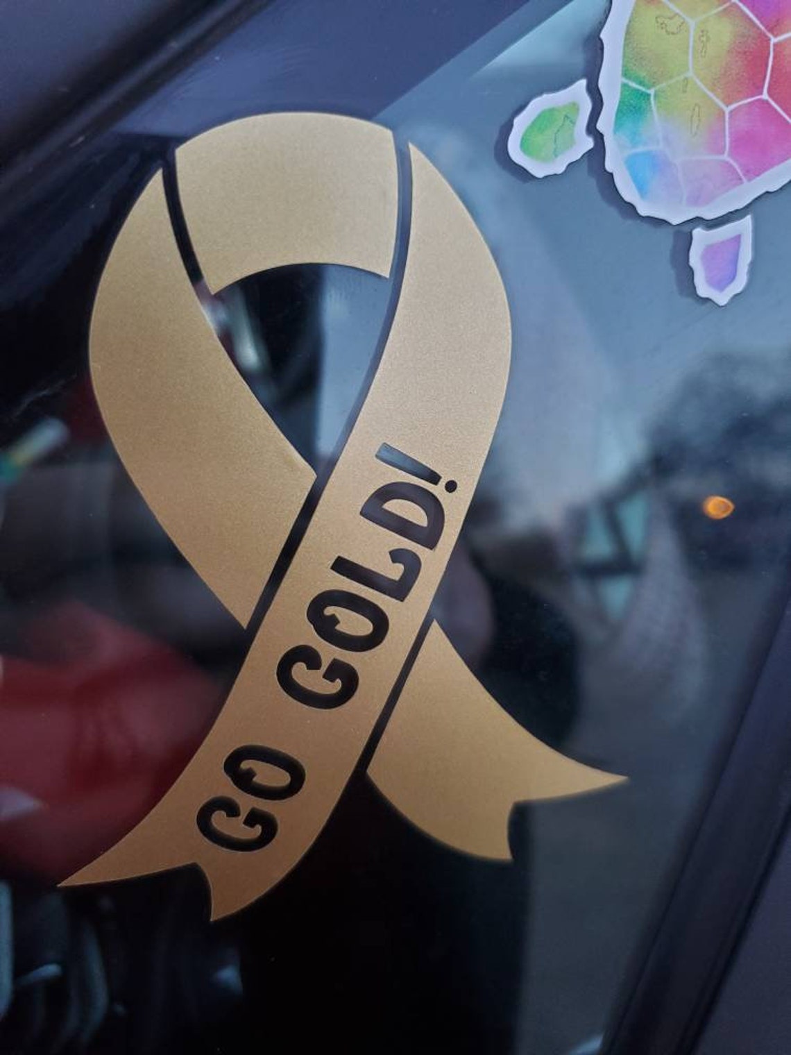 GO GOLD Pediatric Cancer Awareness Car Window Decal - Etsy UK