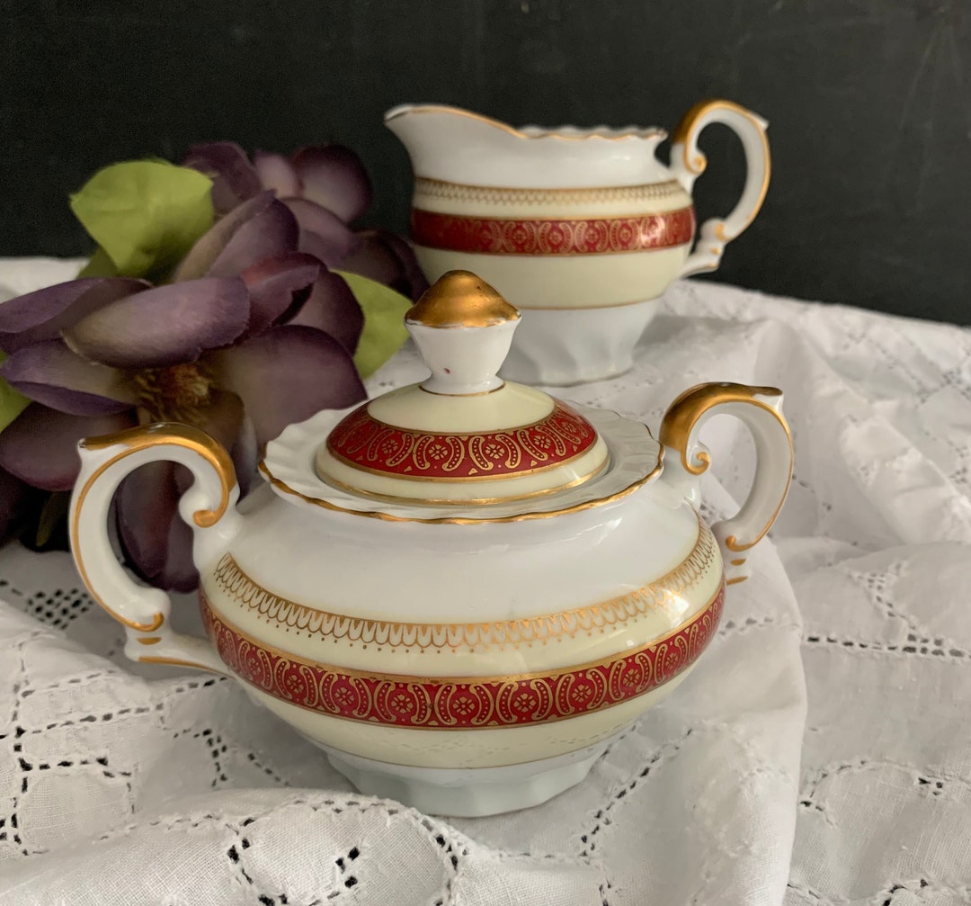 Vintage Albion Japan Ariana 3pc Sugar and Creamer Set - Etsy