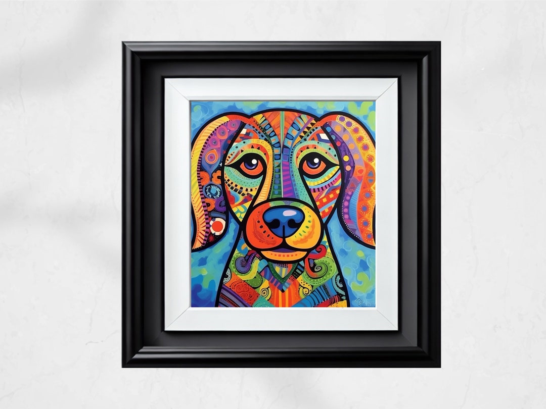 Cute Dog Artwork, Dog Art Work Nursery, Dog Art Printable, Dog Art ...