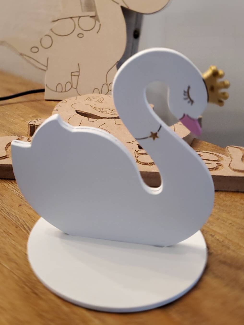 Princess Swan for Centerpiece Swan Cake Topper Princess Swan Birthday ...