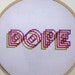 Dope Cross Stitch Pattern. Modern Cross Stitch, Hipster, Retro, Neon ...