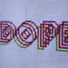Dope Cross Stitch Pattern. Modern Cross Stitch, Hipster, Retro, Neon ...