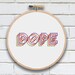 Dope Cross Stitch Pattern. Modern Cross Stitch, Hipster, Retro, Neon ...
