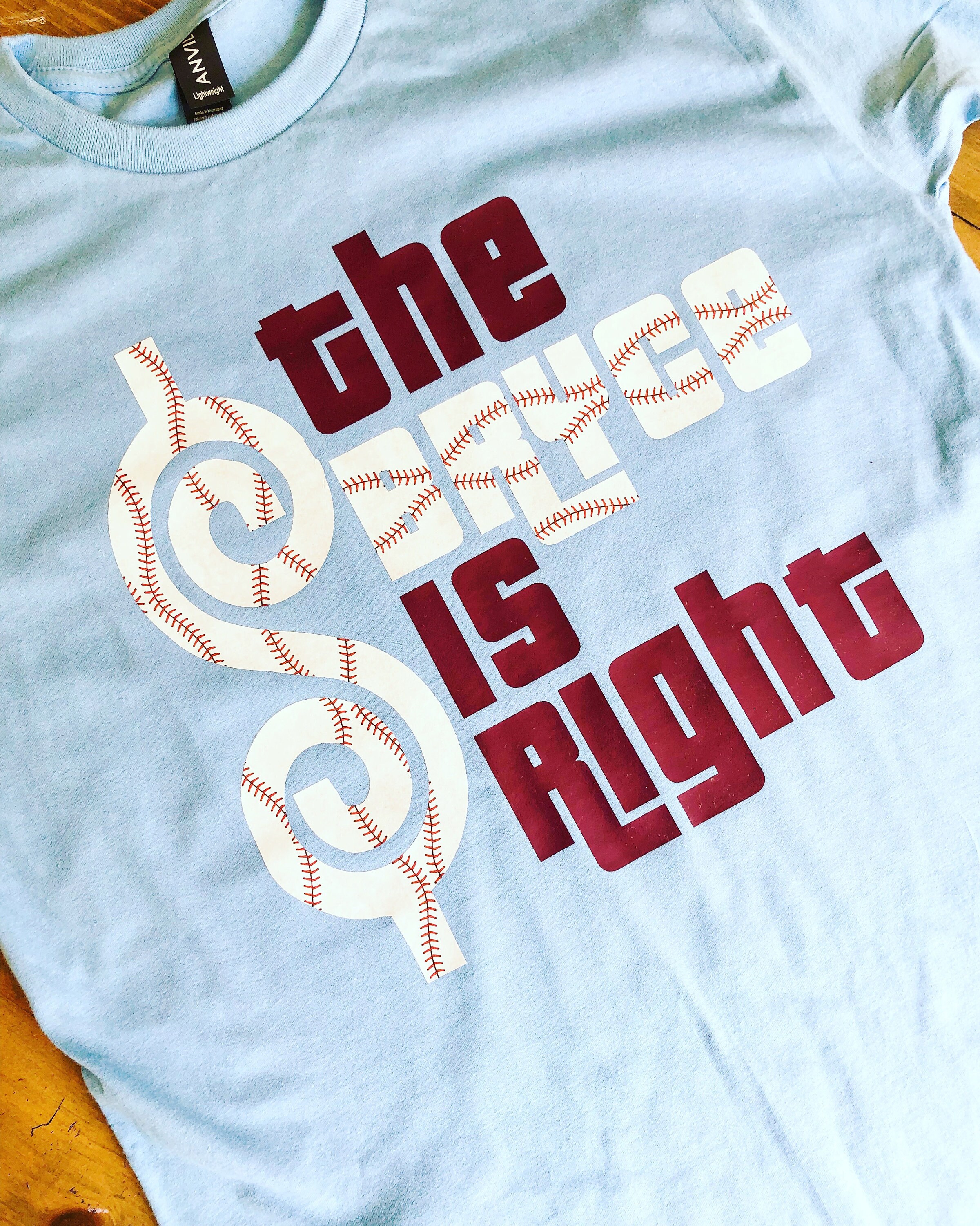 The Bryce is Right Bryce Harper Philadelphia Phillies Tee Shirt - Etsy
