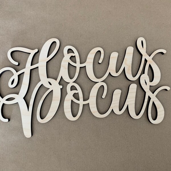 Hocus Pocu Wood Cutout - Etsy