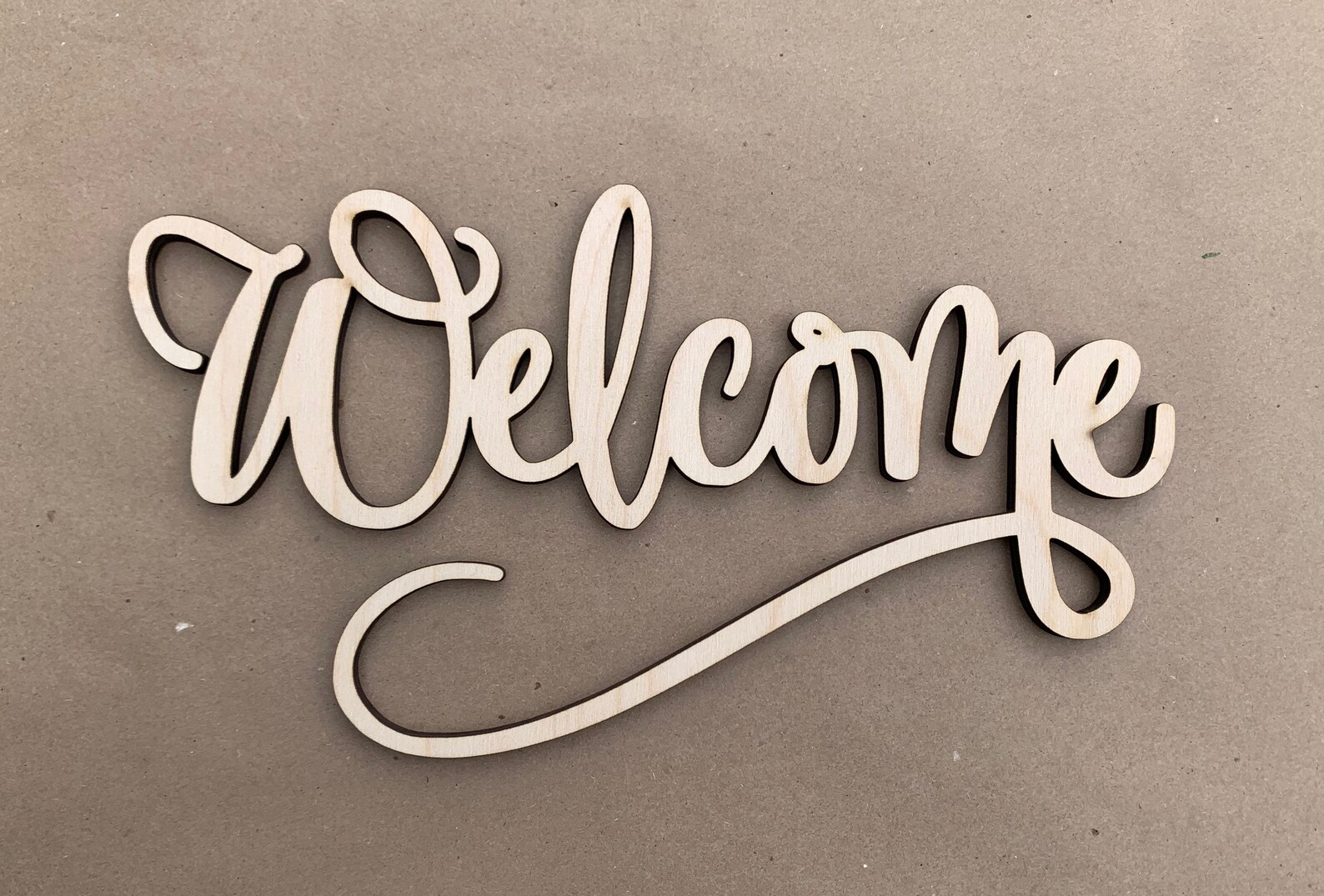 Welcome Wood Cutout-wreath Making - Etsy