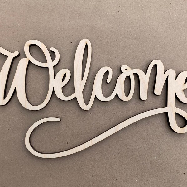 Wood Welcome Sign - Etsy