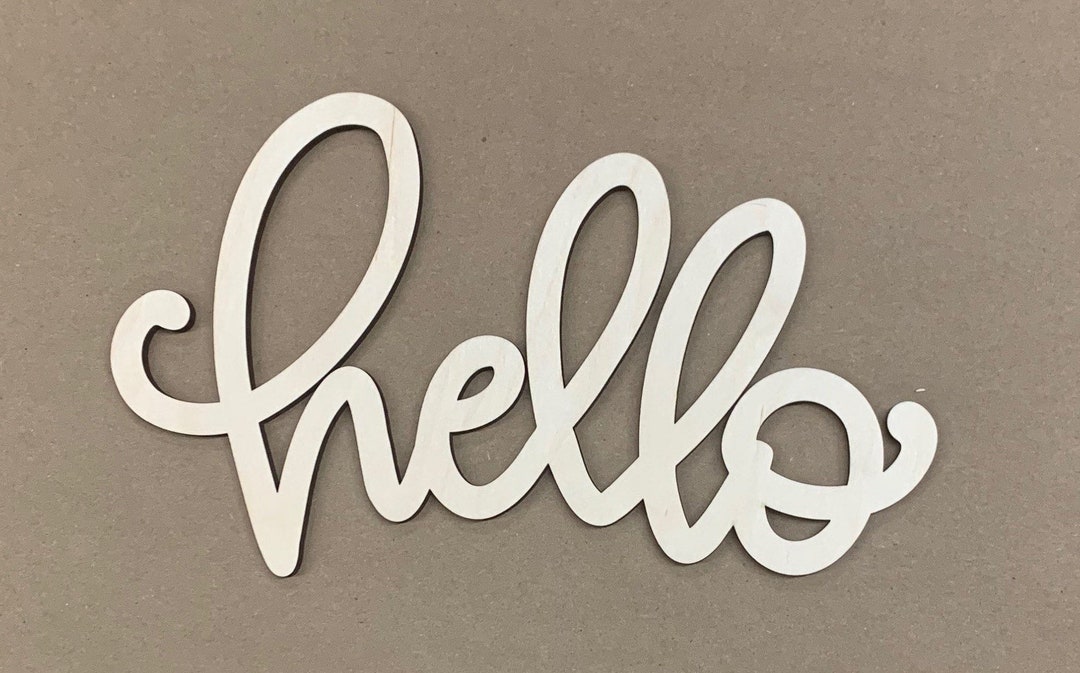 Hello Wood Cutout-wreath Making-10 - Etsy