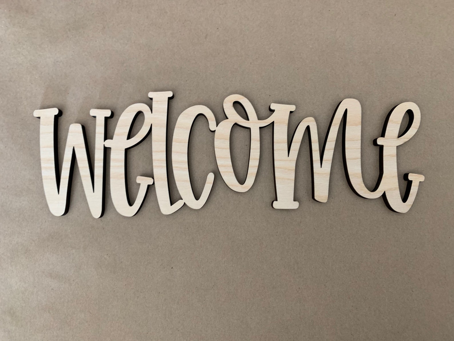 Welcome Wood Cutout-wreath Making-13 - Etsy