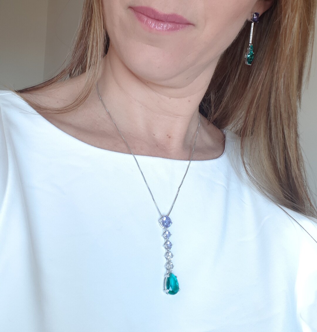 Collares Collar de dijes Joyería Collar largo Idea de - Etsy España