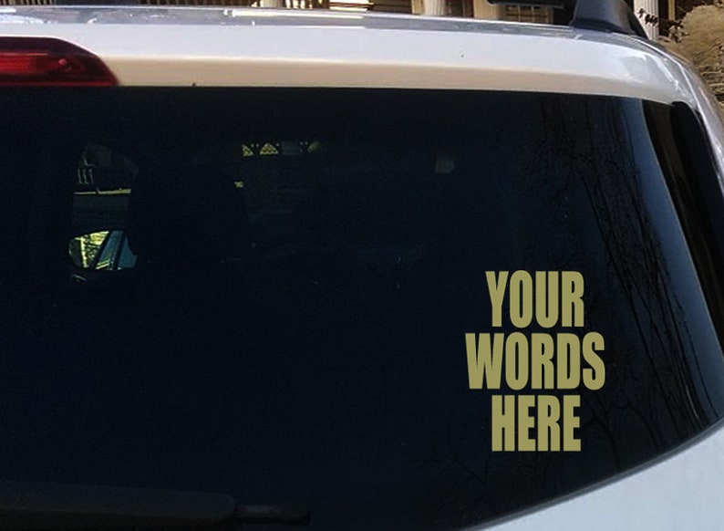 Custom Decal, Window Decal, Personalized Car Decal, Personalized Decal ...