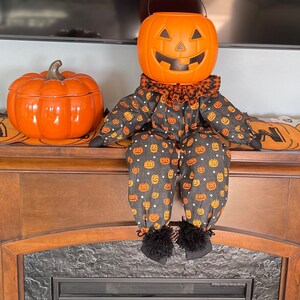 Halloween Pumpkin Man, Jack-o-lantern Man, Halloween Doll, Halloween ...