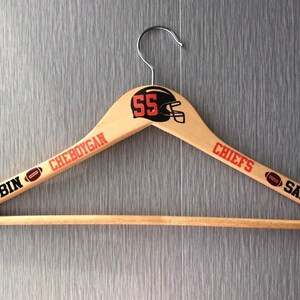 Personalized Sport Hangers, Custom Hangers, Basketball, Football ...